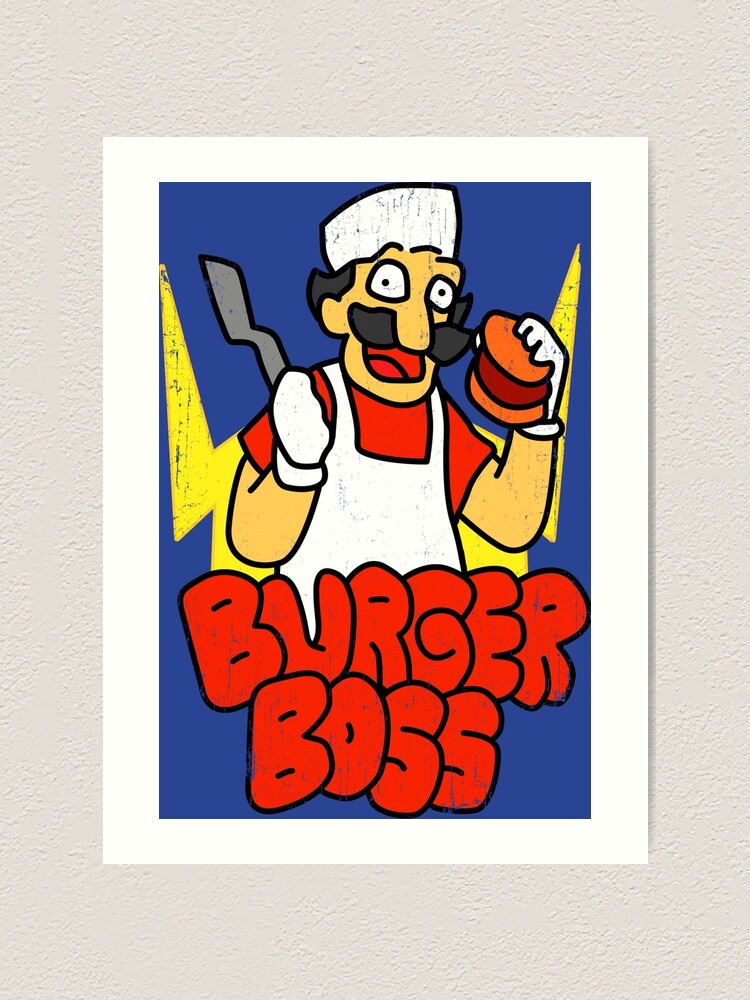 "Burger Boss" Art Print by MakeWayGFX | Redbubble