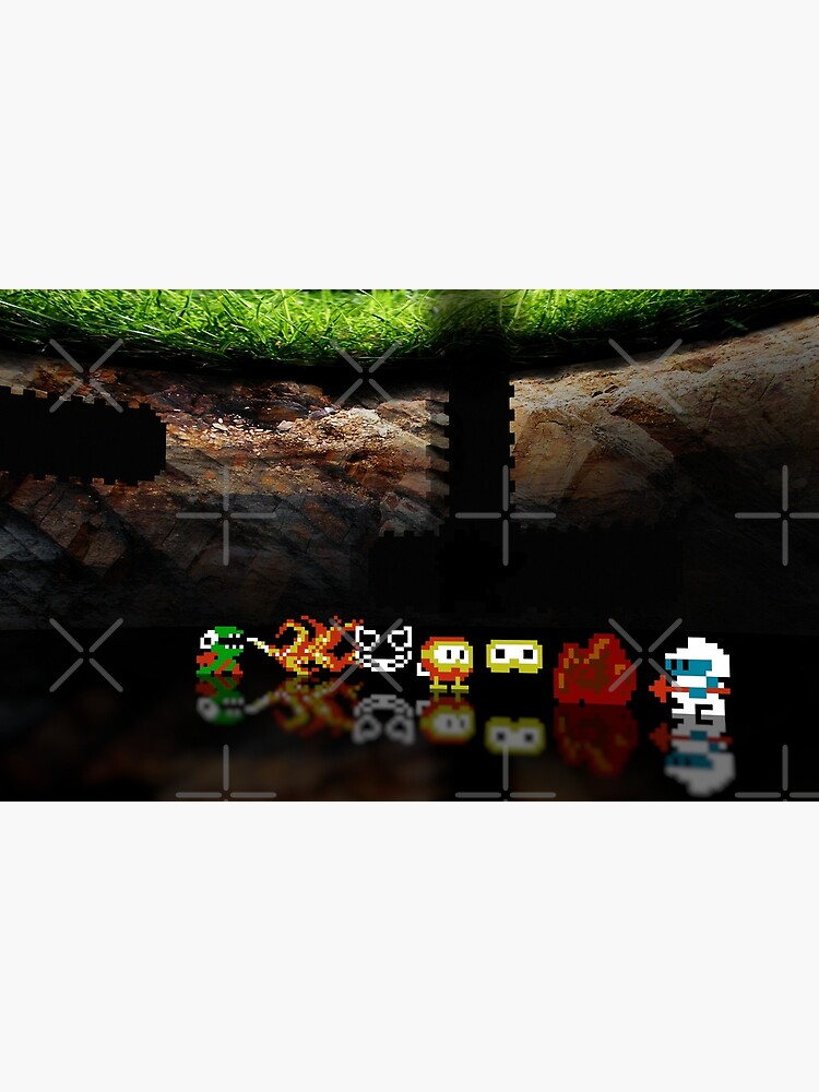 Dig Dug pixel art Premium Matte Vertical Poster sold by Erika Garcia ...