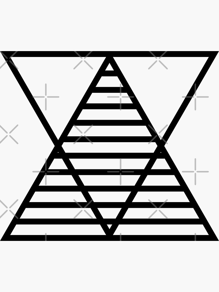 "up down border triangles" Sticker for Sale by tmsarts | Redbubble