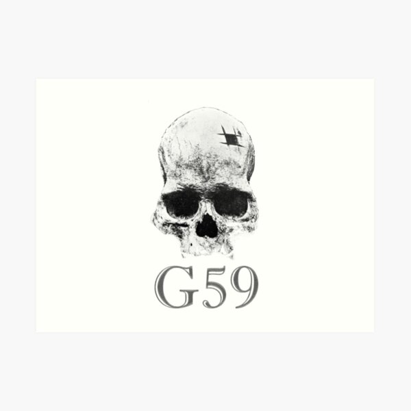 "G59 Skull logo" Art Print for Sale by AlohaJohnny | Redbubble