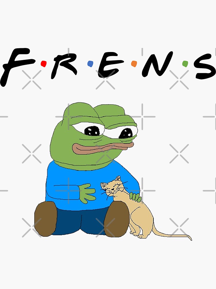 "Frens" Sticker by frenworld | Redbubble