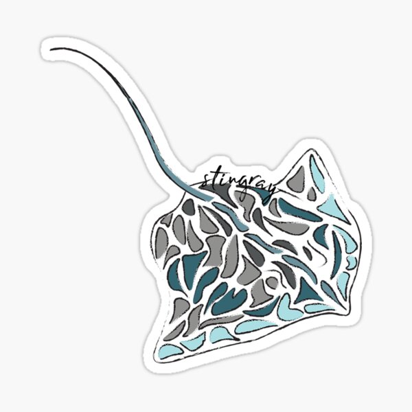 "Stingray" Sticker for Sale by Ohmywordartist | Redbubble