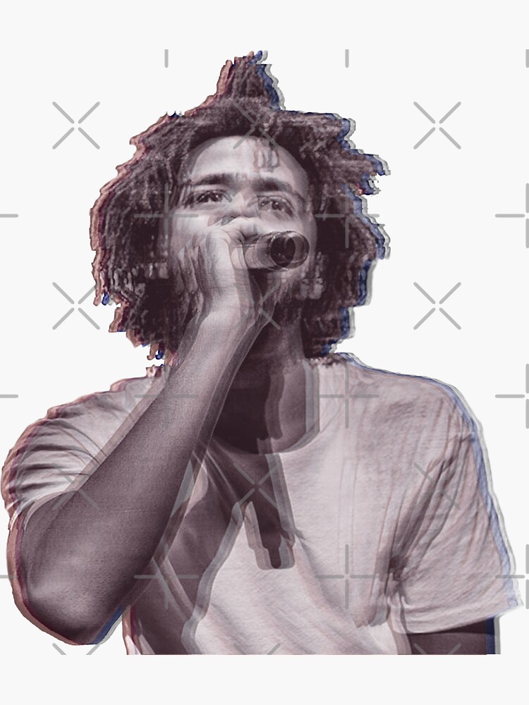 "J cole" Sticker for Sale by Leilasayan | Redbubble