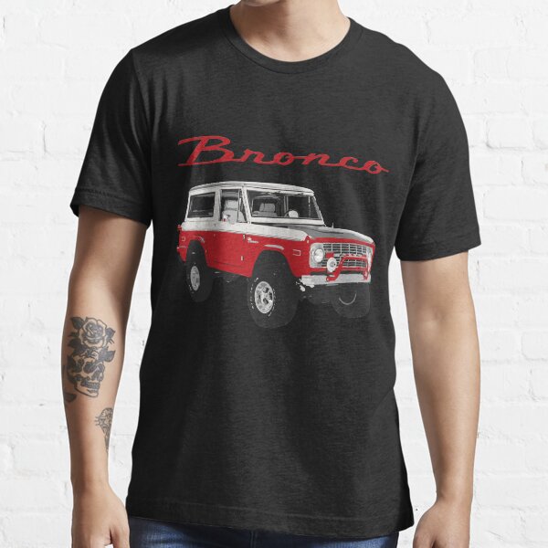 "1975 Red Classic Ford Bronco" T-shirt for Sale by FromThe8Tees ...