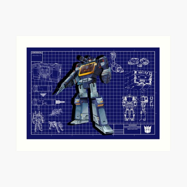 "Masterpiece Soundwave Blueprint " Art Print by Draconis130 | Redbubble