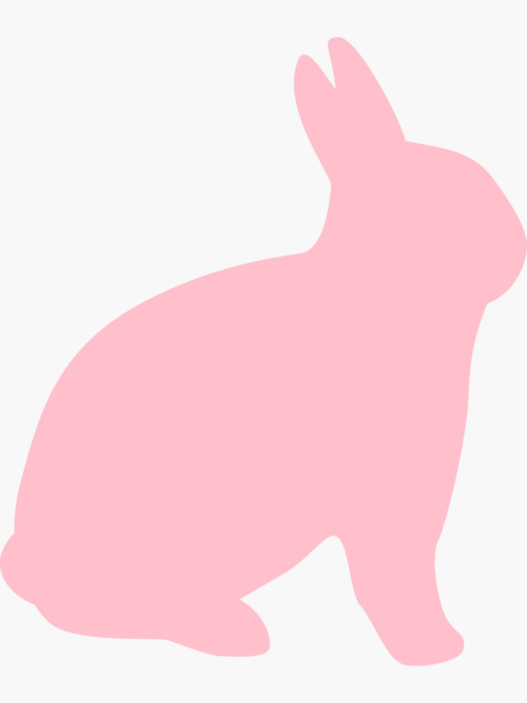 "pink rabbits" Sticker for Sale by perezzzoso | Redbubble