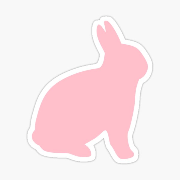 "pink rabbits" Sticker for Sale by perezzzoso | Redbubble