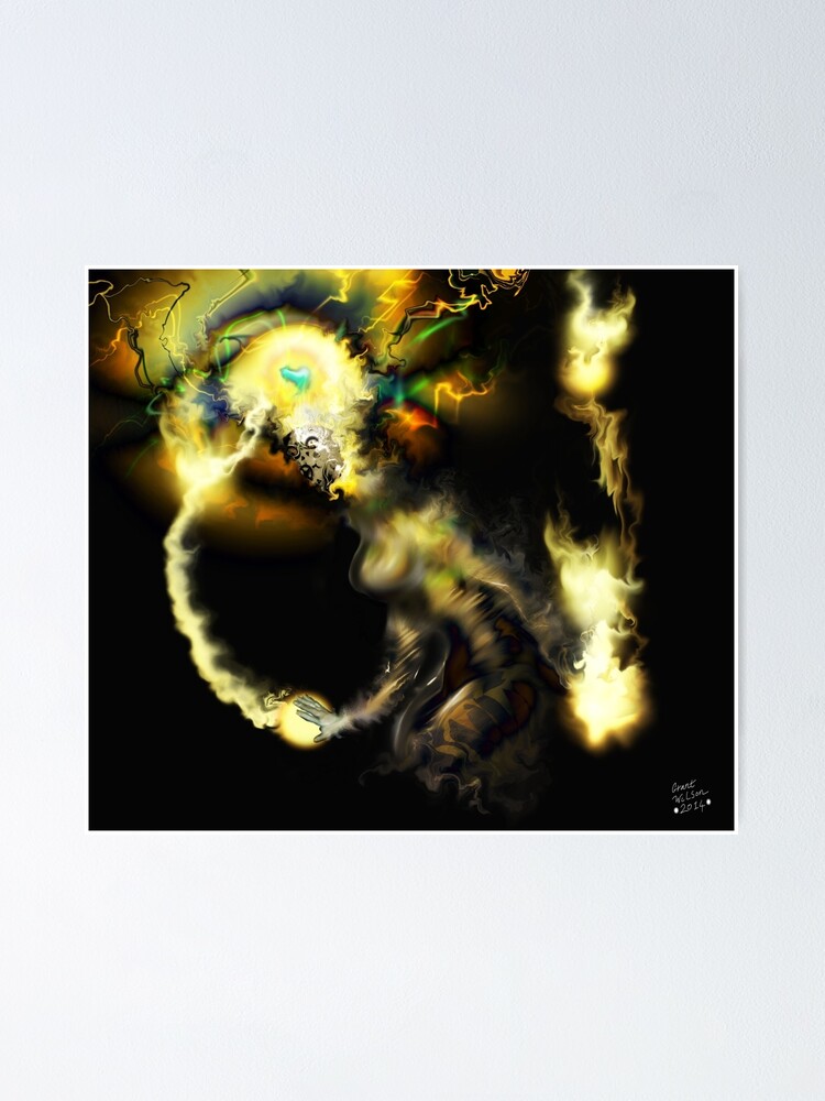 "Liminal Light Creature [Digital Fantasy Figure Illustration] " Poster ...