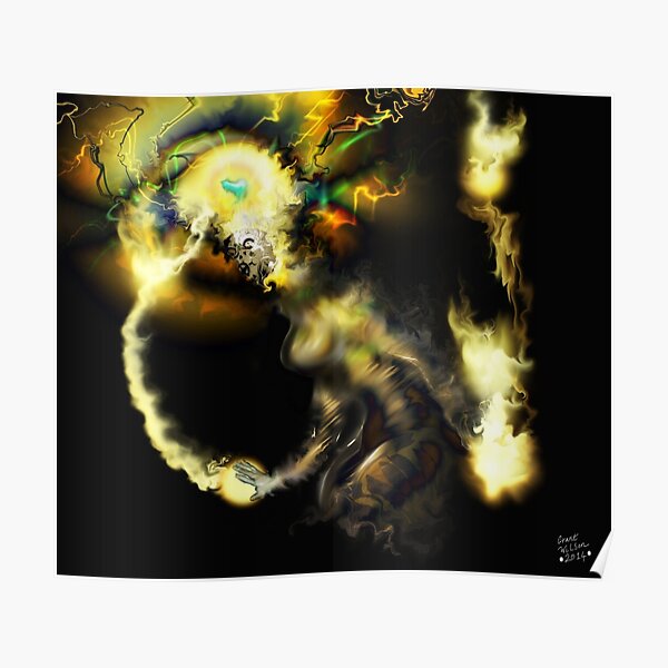 "Liminal Light Creature [Digital Fantasy Figure Illustration] " Poster ...
