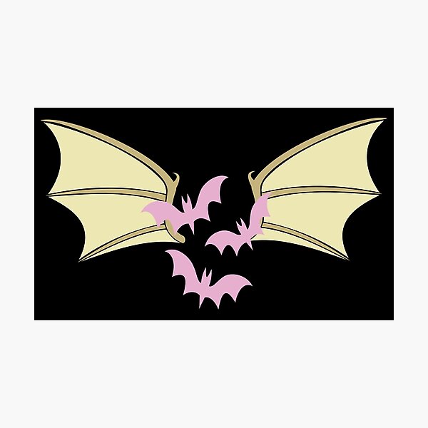 "Flutterbat Symbol" Photographic Print for Sale by Ysengrin | Redbubble