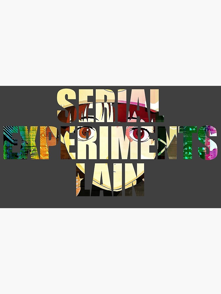SERIAL EXPERIMENTS LAIN Anime Logo Design Premium Matte Vertical Poster ...