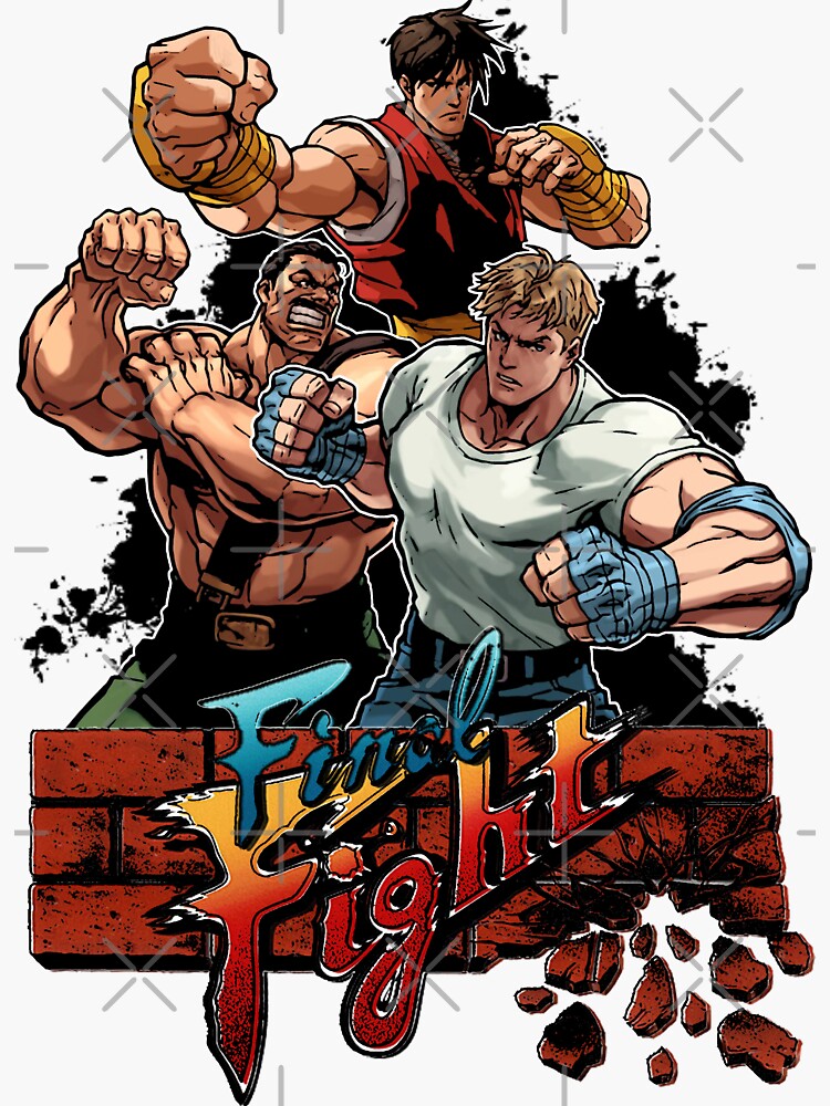 "Final Fight" Sticker for Sale by huesitos1977 | Redbubble