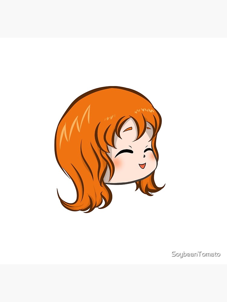 "Smiling Ginger Chibi" Art Board Print for Sale by SoybeanTomato ...