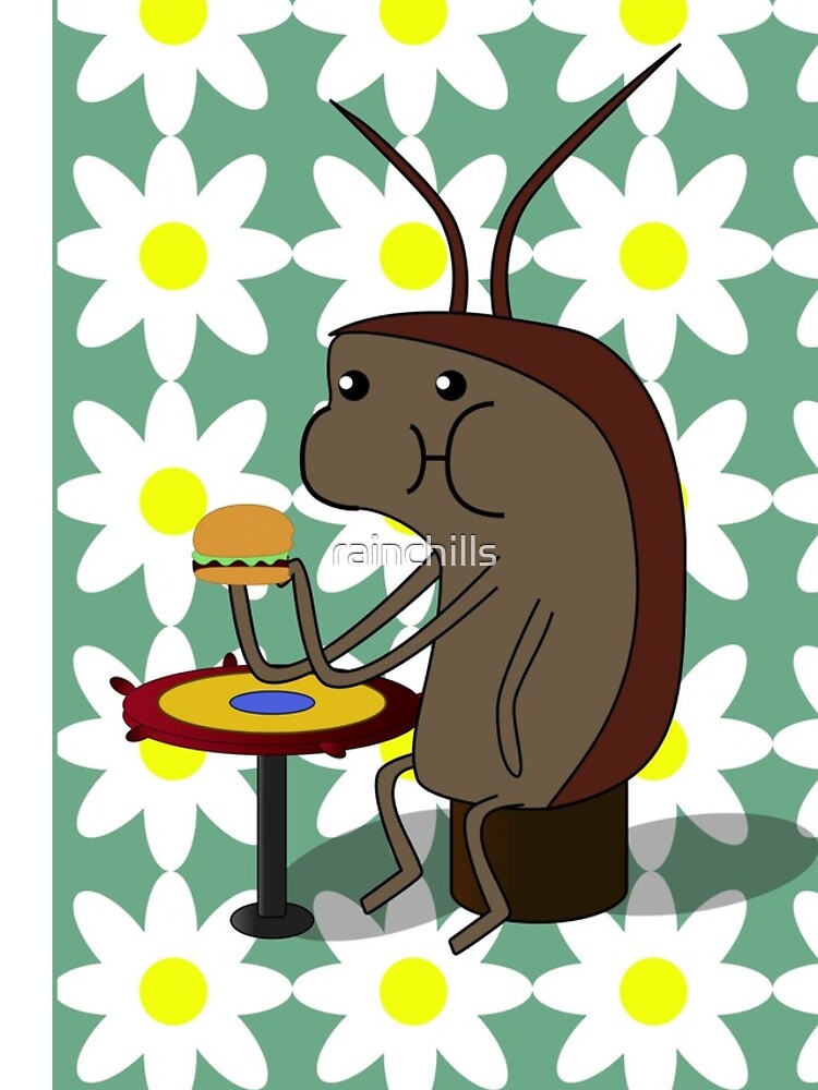 "Spongebob Cockroach Eating Burger Meme " iPhone Case for Sale by ...