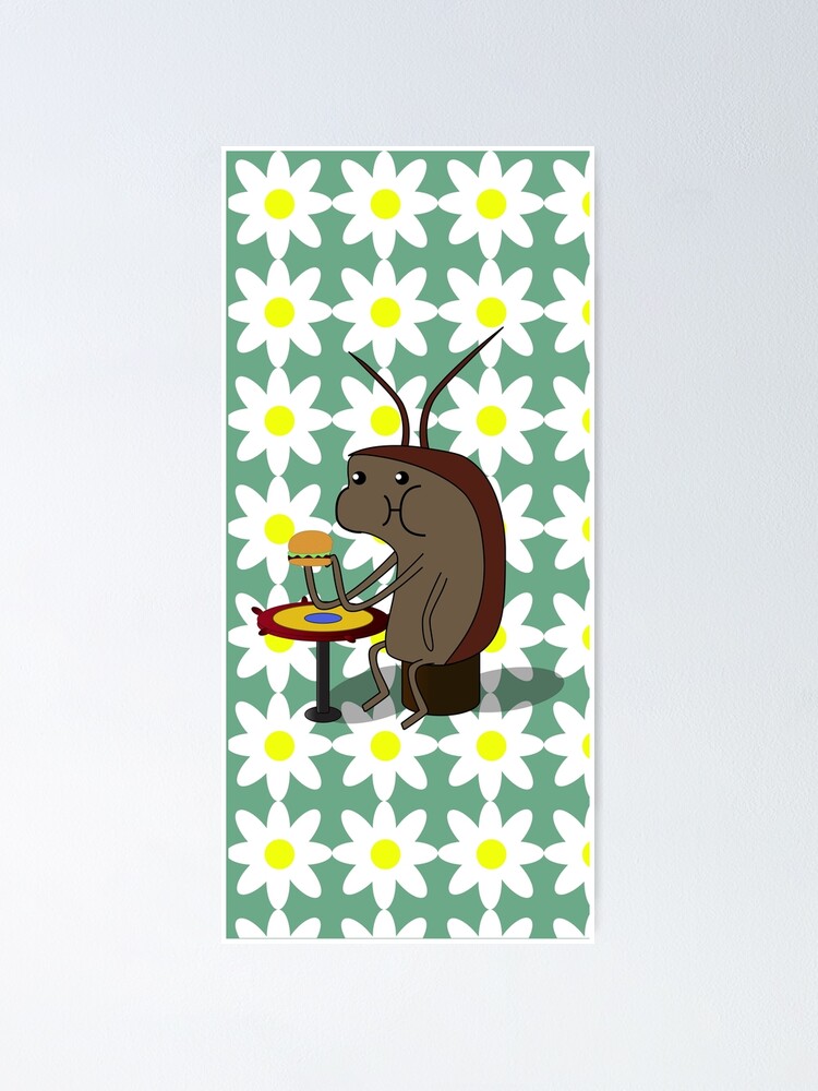 Poster « Spongebob Cockroach Eating Burger Meme », par rainchills ...