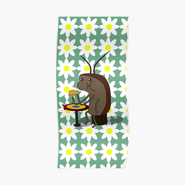 Poster « Spongebob Cockroach Eating Burger Meme », par rainchills ...