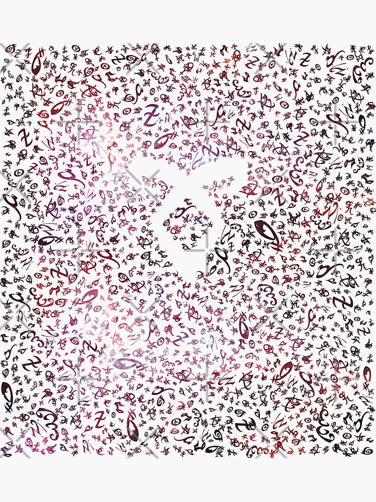 Pegatina «Runa de los Cazadores de Sombras - patrón / textura con la ...