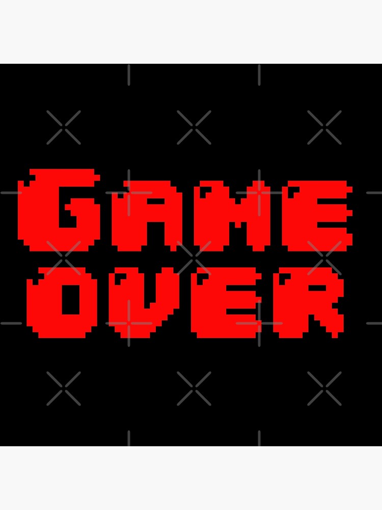 "Game Over 8 bit" Poster for Sale by ApparelFactory | Redbubble