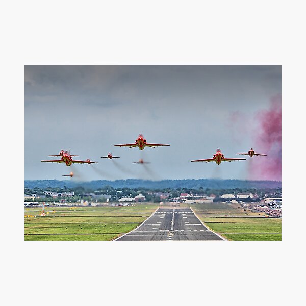 "Red Arrows Take Off HDR - Farnborough 2014" Photographic Print by ...
