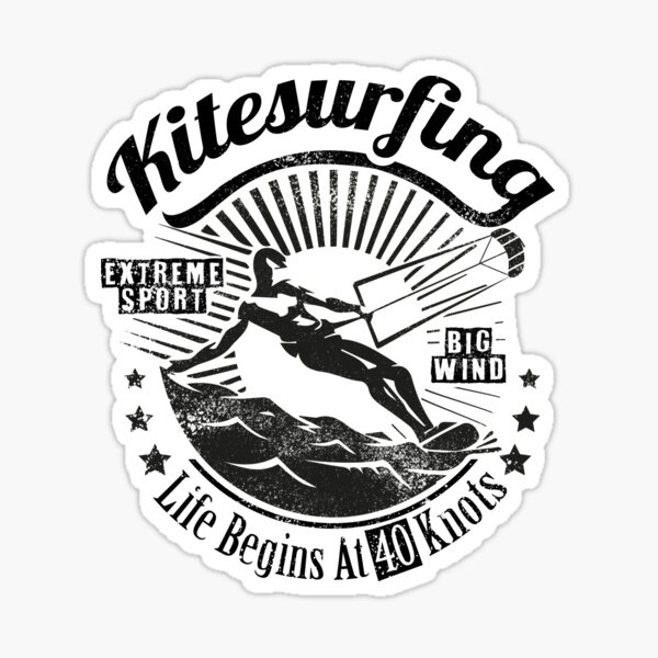 "Kitesurfing" Sticker for Sale by fer3407xzhtvz8 | Redbubble