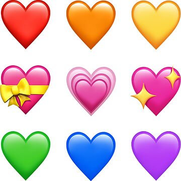 "Heart Emoji Collection Sticker Pack" Sticker for Sale by katiehugh ...
