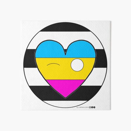 "Heterosexual Panromantic Face!" Art Board Print for Sale by ...