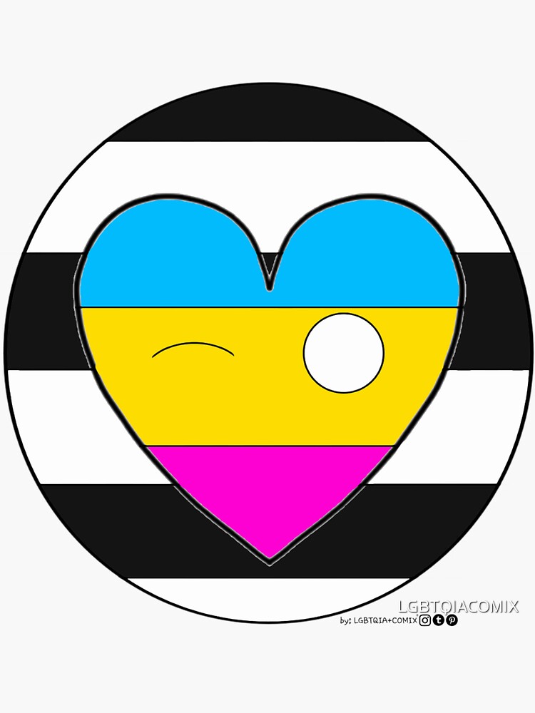 "Heterosexual Panromantic Face!" Sticker for Sale by LGBTQIACOMIX ...