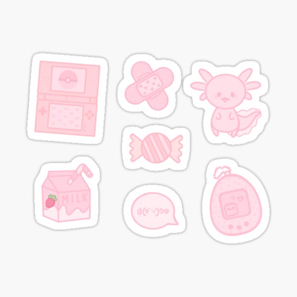 "Cute Pink Collage" Sticker for Sale by mmereme | Redbubble