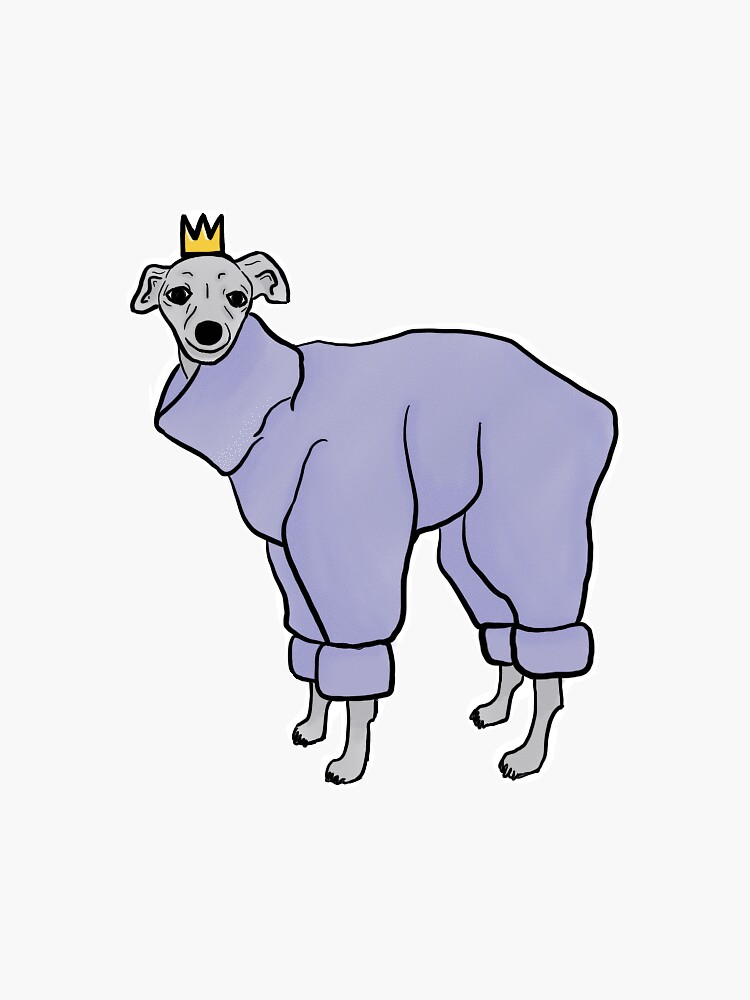 "queen tika the iggy" Sticker for Sale by alissa-marie | Redbubble