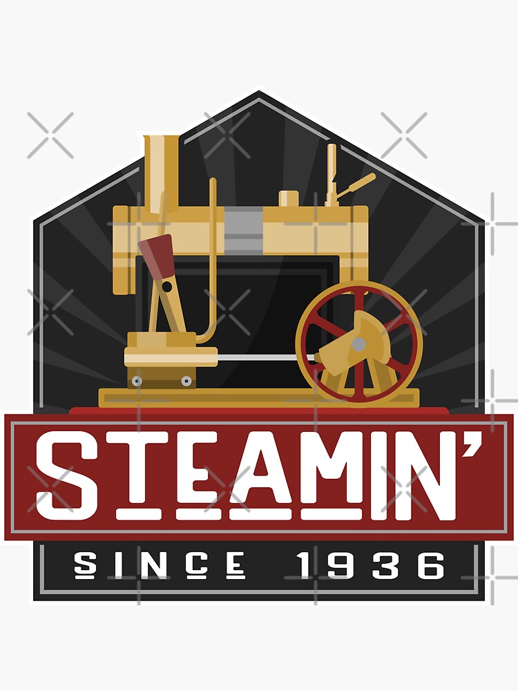 "Mamod Mini Steam Engine Vintage design" Sticker for Sale by davidspeed ...