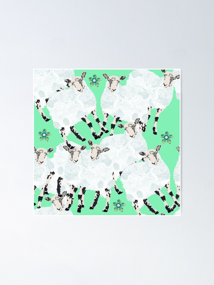 "Counting Sheep" Poster by MarbleCloud | Redbubble