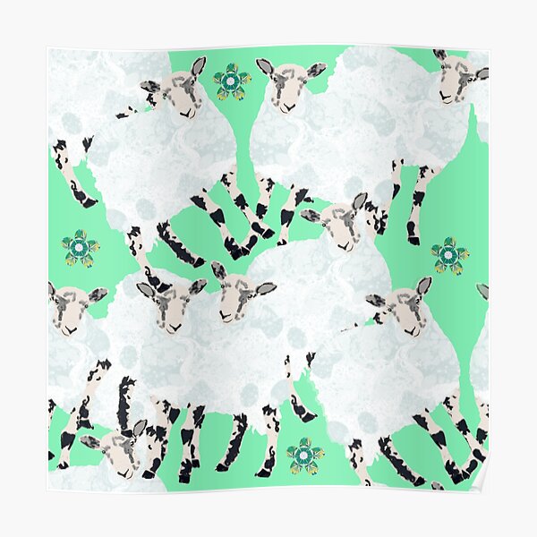 "Counting Sheep" Poster by MarbleCloud | Redbubble