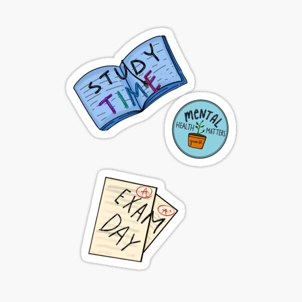 "study set " Sticker by keepitheavenly | Redbubble