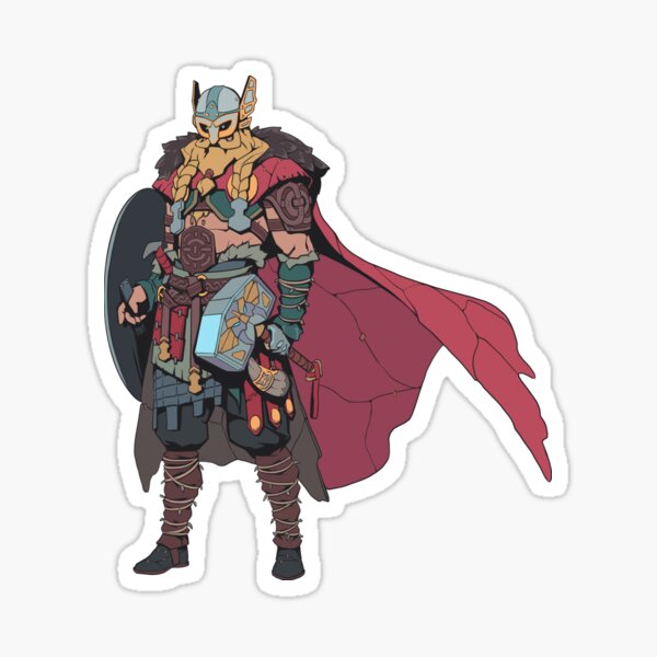 "Viking Thor" Sticker for Sale by NicoFari | Redbubble