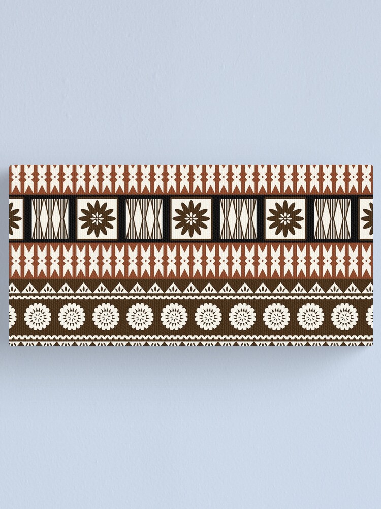 "Fijian Masi - Tapa " Canvas Print for Sale by lolomastudio | Redbubble