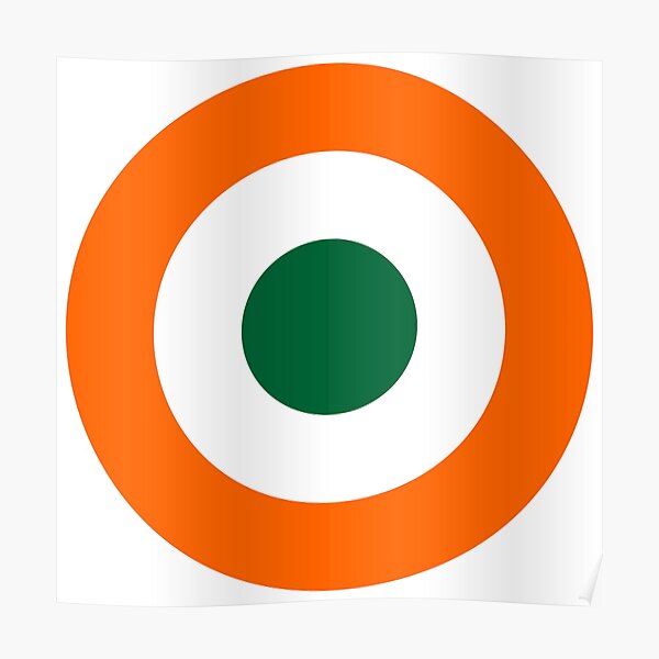Póster «Fuerza aérea india roundel» de magazinecombate | Redbubble