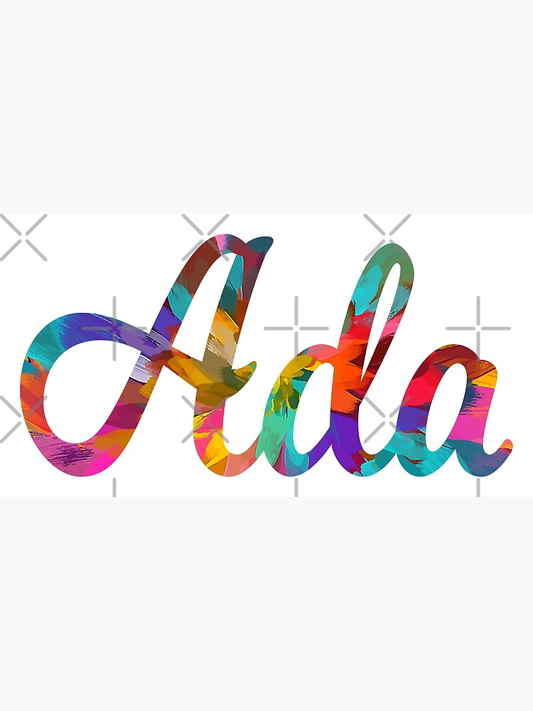 "Ada abstract painting girl's name" Poster for Sale by ComicKitsch ...