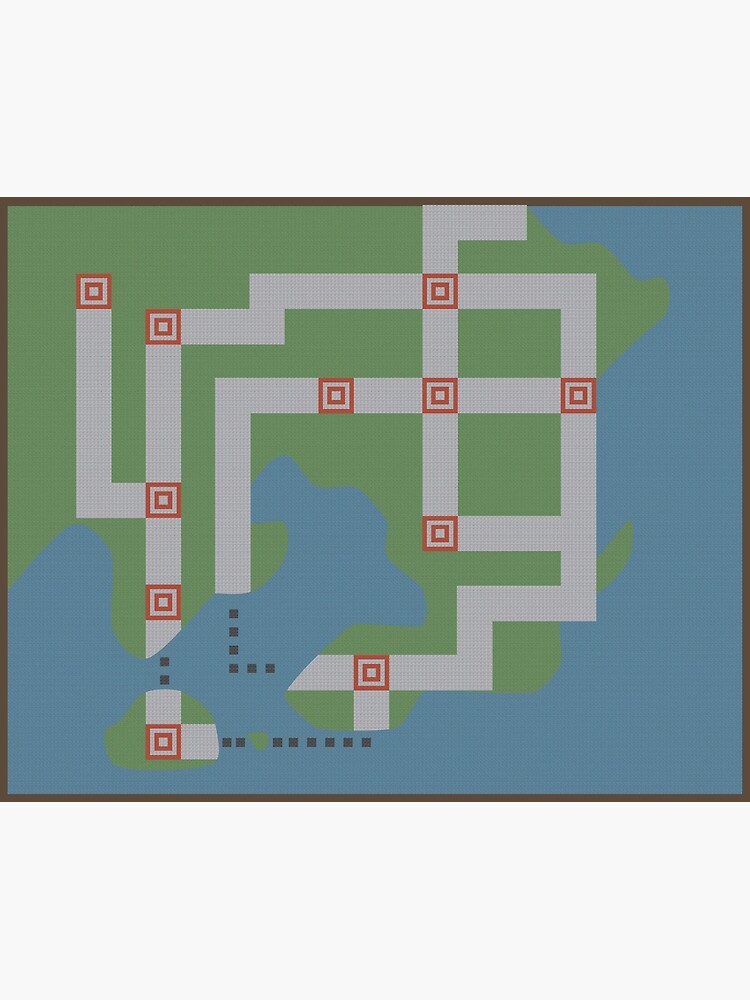 "Kanto Map" Art Print by exit65 | Redbubble