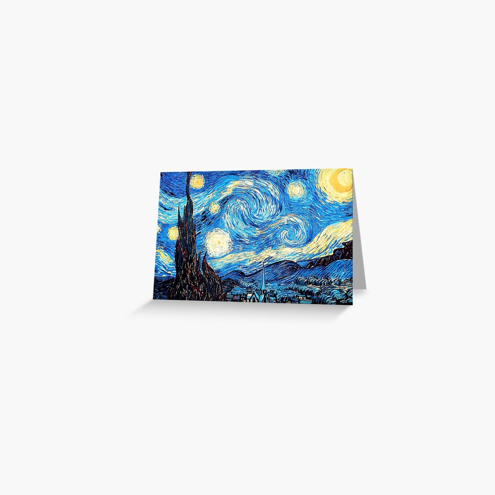 "starry night " Greeting Card for Sale by paxamdays | Redbubble