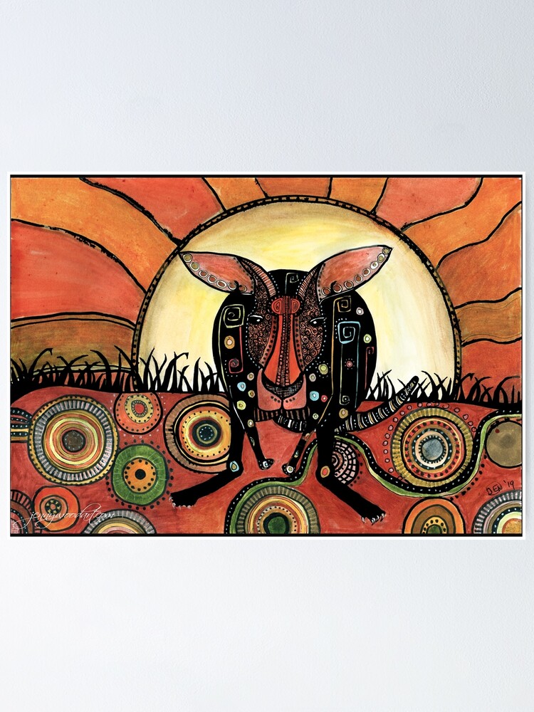 "Kanga" Poster for Sale by dishmoptop | Redbubble