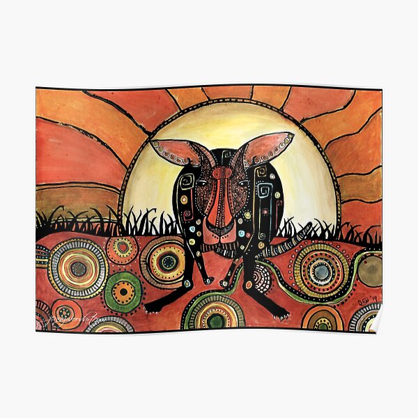 "Kanga" Poster for Sale by dishmoptop | Redbubble