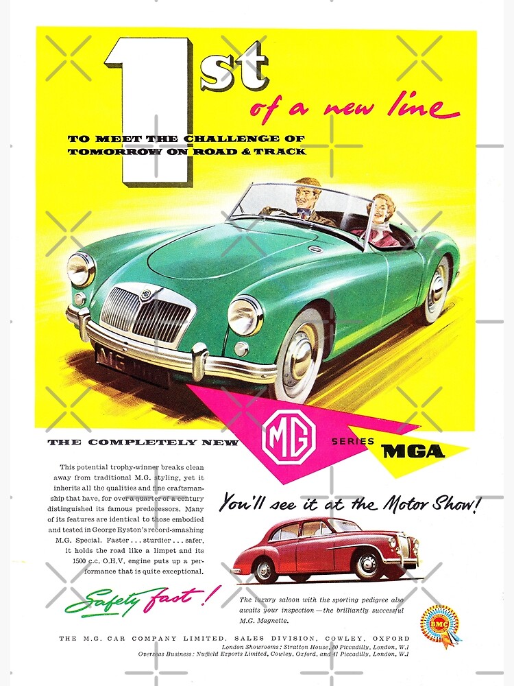 "MGA - First of a new line!" Art Print by Bloxworth | Redbubble
