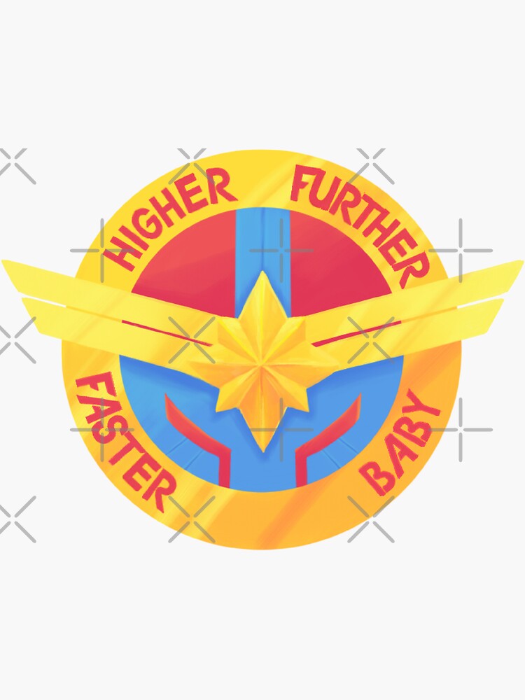 "Higher, Further, Faster, Baby!" Sticker for Sale by Shikariix | Redbubble