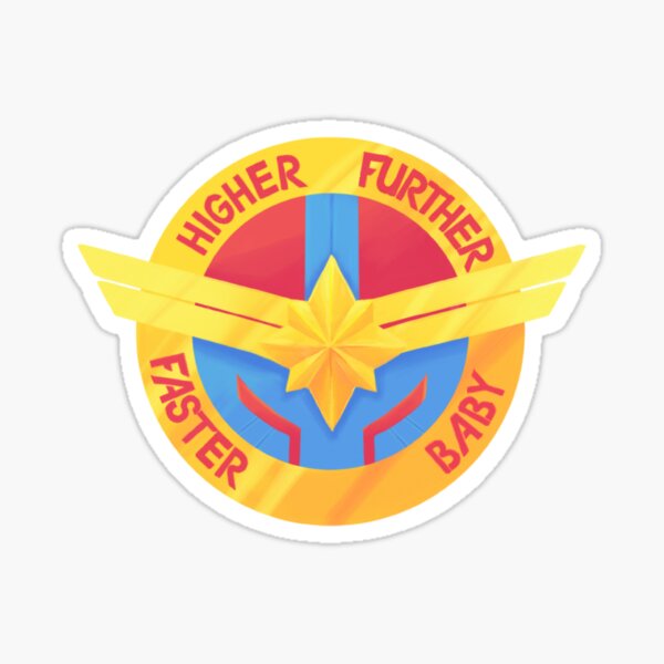 "Higher, Further, Faster, Baby!" Sticker for Sale by Shikariix | Redbubble