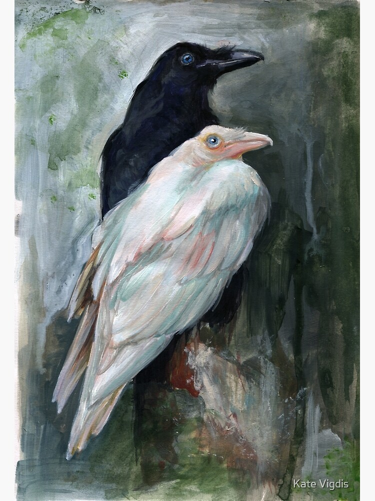 "Two Ravens" Art Print for Sale by kate-vigdis | Redbubble