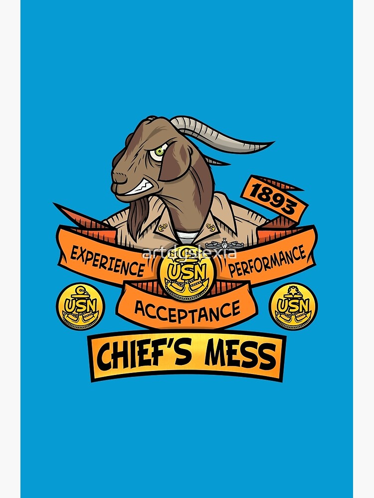 "Chief's Mess" Poster for Sale by artdyslexia | Redbubble