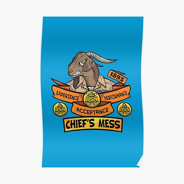 "Chief's Mess" Poster for Sale by artdyslexia | Redbubble