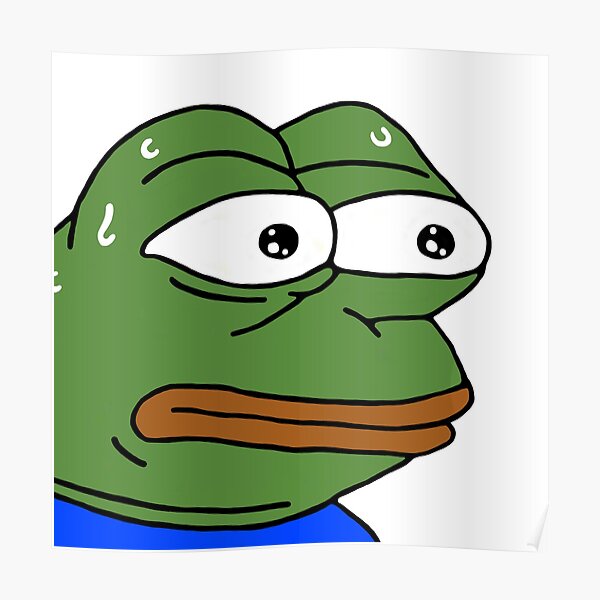 "MonkaS - Twitch emote" Poster by StickyMeme | Redbubble