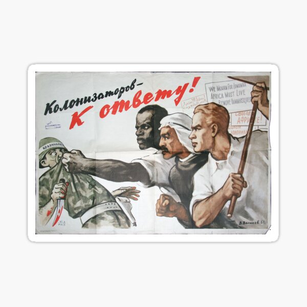 "Colonizers Must Answer!" Sticker by handofmidasx | Redbubble