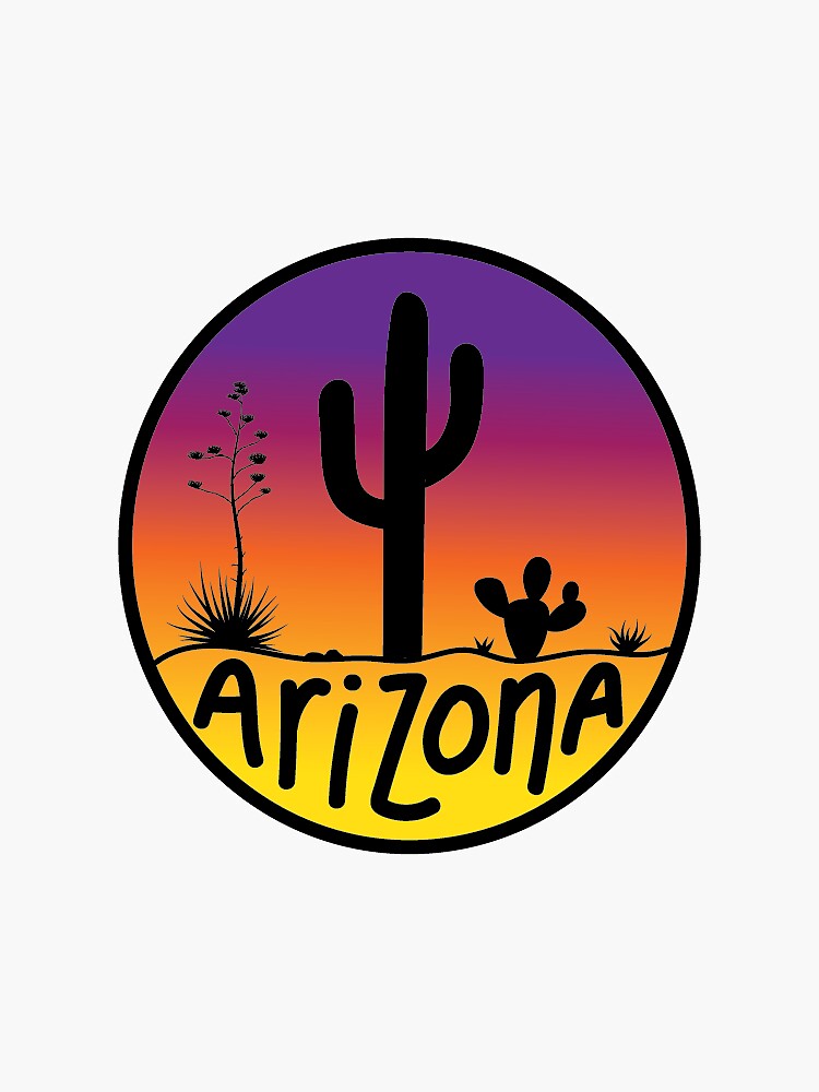 "Arizona Sunset Silhouette" Sticker for Sale by nthorne8 | Redbubble